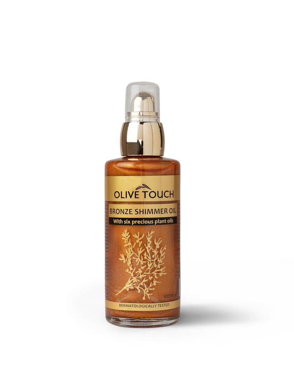 Bronze Shimmer Body Oil with Organic Olive Oil, Macadamia Oil and Sesa – Stacia Naturals